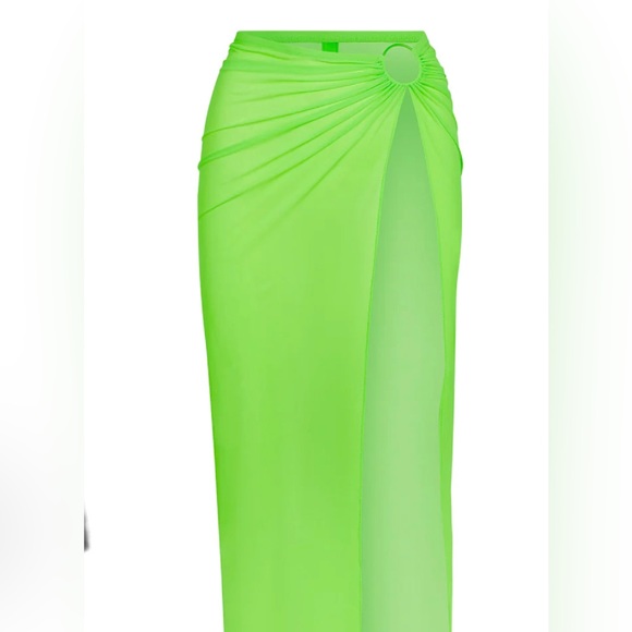 SKIMS | Swim | Skims Mesh Long Sarong Neon Green84 | Poshmark